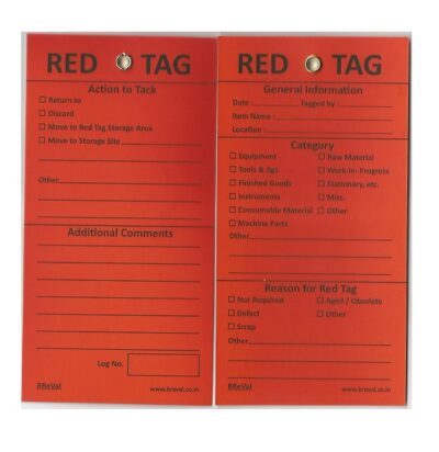Red Tag 5S Tools - 50 - Breval Consulting Services