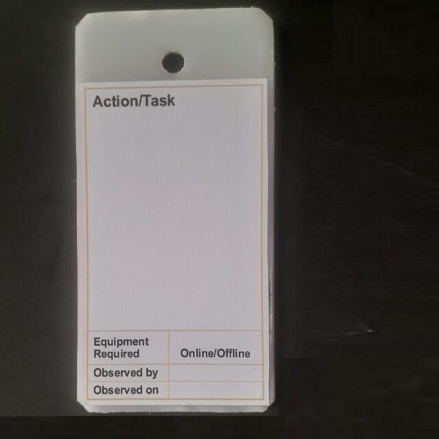 Field Observation Display Card 4" X 2",Plastic, Tracking field round ...