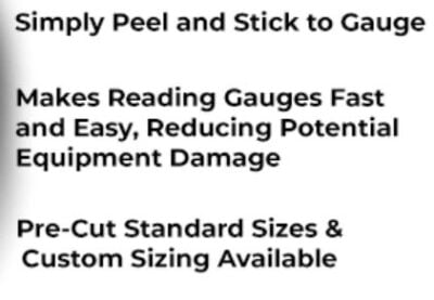 Transparent Warning Film - Gauge Marking Vinyl, Size-A4 , Set of 3 ...