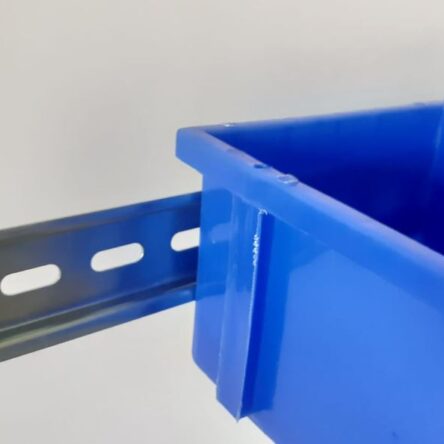 Plastic Bin Mount DIN Rail, 500 mm (Pack of 2) - Breval Consulting Services