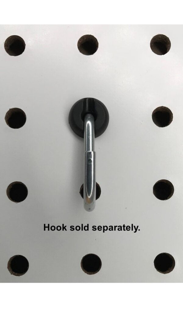 Pegboard Peg Lock, 1/4″, Black | Secure Locking Clips