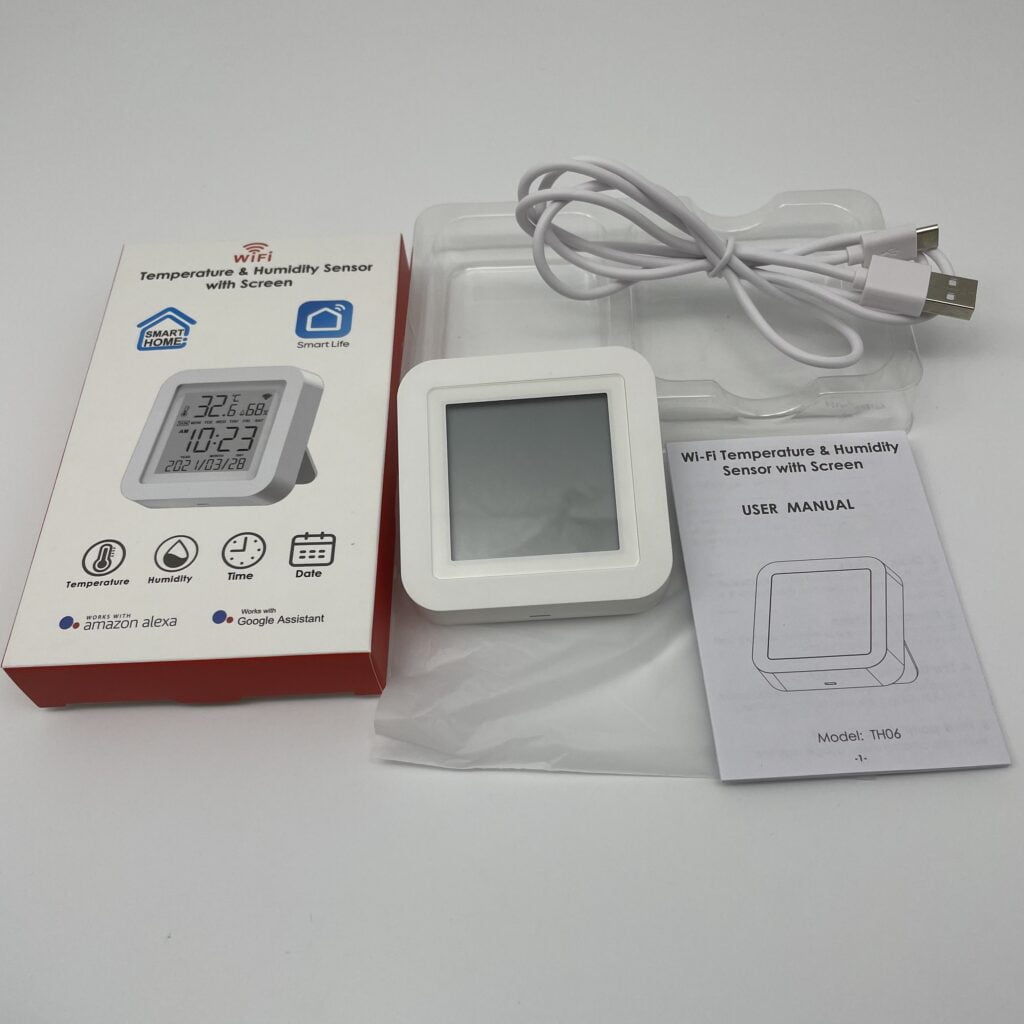 Wifi Digital Temperature and Humidity sensor with LCD for Tuya Smart ...