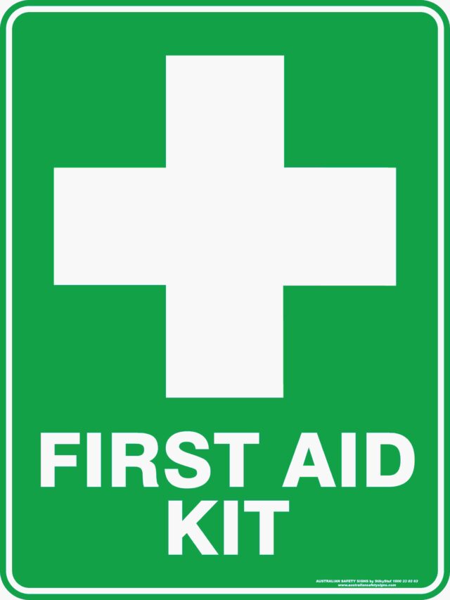 Breavlco First Aid Kit Sign Board – A4 Size