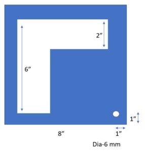 Floor Marking Stencil for Visual Management Side Corner L Shape, MS ...