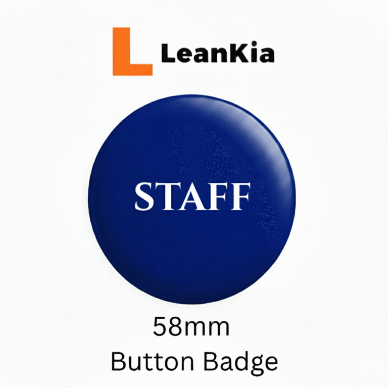 Staff 58mm Badge – Professional Employee Identification Badge