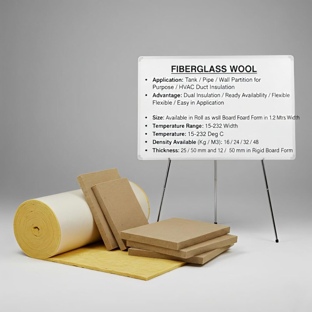 Fiber Glass Wool Insulation | Acoustic & Thermal Insulation