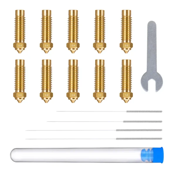 Elegoo Multi-Size Brass Nozzle Kit for Neptune 4 Plus & 4 Max